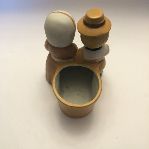 Vintage | Accents | Vintage Pilgrim Couple Ceramic Planter | Poshmark